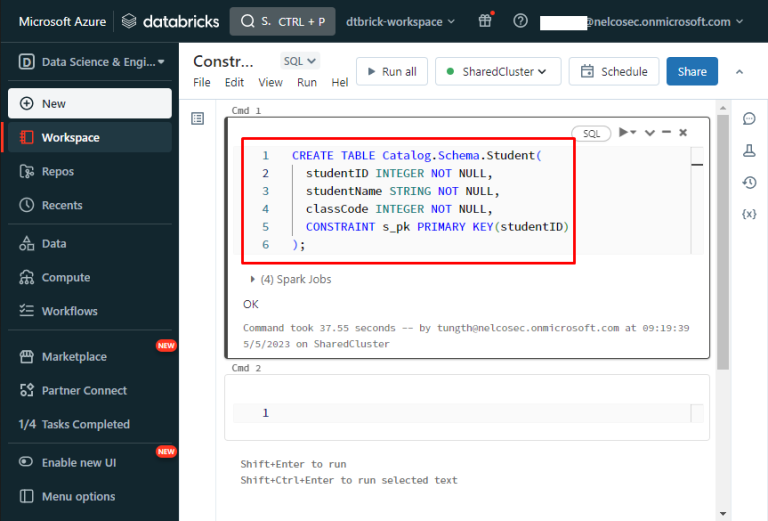 【Azure Databricks】主キーと外部キーの設定方法 | Azure導入支援デスク